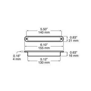 LED Interior/ Exterior Dome/ Utility Light, Oblong, Blue w/ White ...